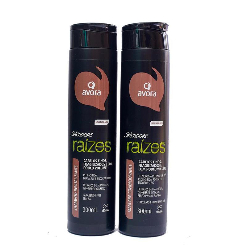 Kit Splendore Raízes Shampoo Revitalizante 300ML e Máscara ...