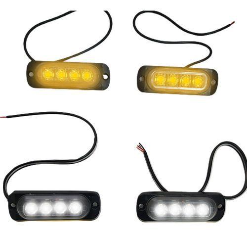 Kit Strobo Automotivo Led Amarelo Grade, Moto, Carro,alerta - Strobos ...