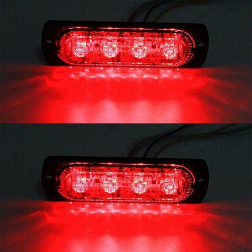 Kit Strobo Led Intermitente 2 Painés farol P/ Moto, Carro - Strobos ...