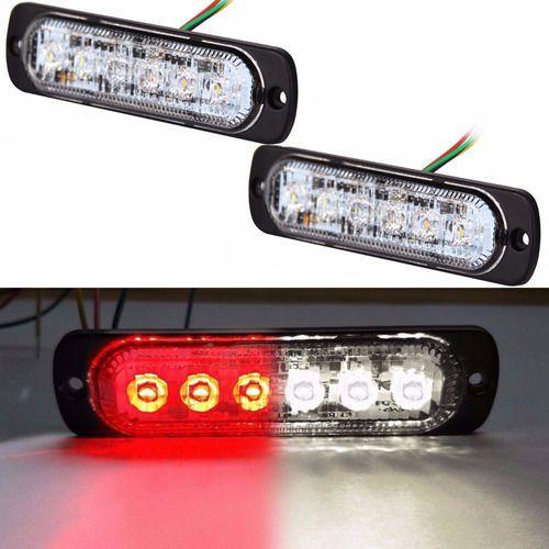 Kit Strobo Led Intermitente 2 Painés farol P/ Moto, Carro - Strobos ...