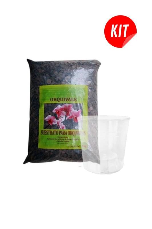 Kit Substrato para Orquídea & Vaso Plástico N15 - Nutriplast - Vasos ...