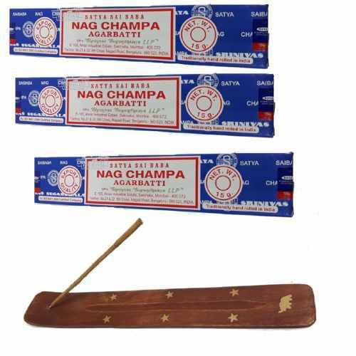 Kit Suporte De Incenso Mais Incensos Sai Baba - Nag Champa - Incenso ...