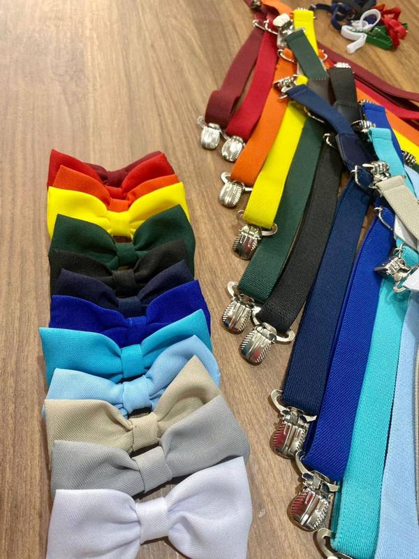 Kit Suspensório e Gravata Infantil Regulável - Rugido Kids ...