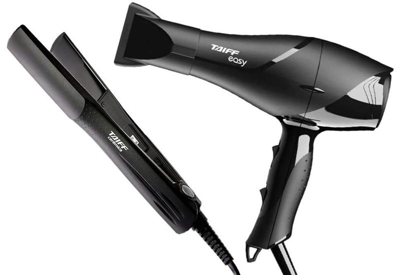 Kit Taiff Chapinha Cerâmica Bivolt + Secador Easy 1700w Profissional ...