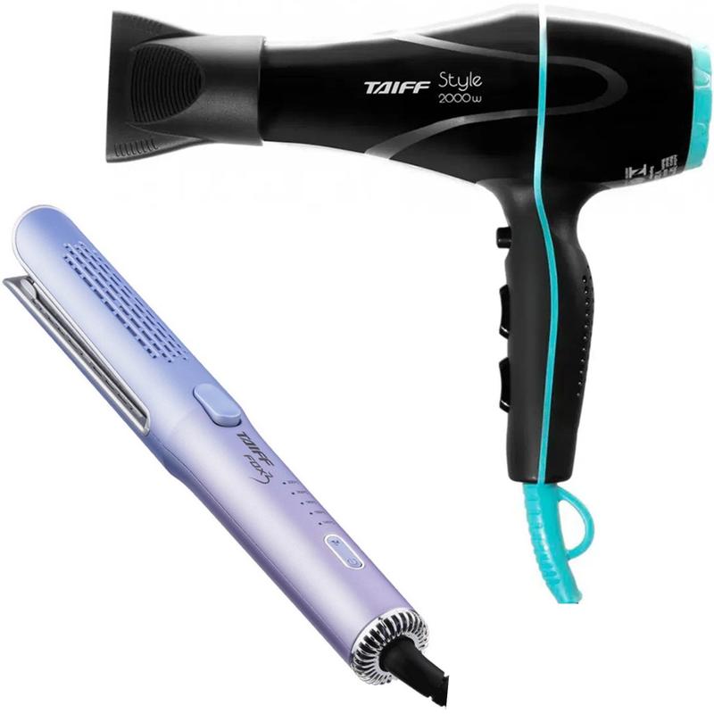 KIT TAIFF - SECADOR STYLE PRETO 2000W 127V + PRANCHA MODELADORA FOX 3 ...
