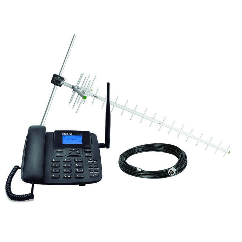 Kit Telefone Intelbras Celular Fixo Gsm Cfa4212 - Intelbras - Telecom ...