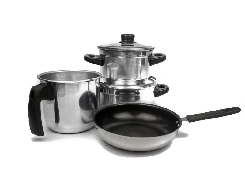 Kit Tenesin 4 pç Panela De Alumínio + Caneco 14 + Frigideira - Jogo de ...