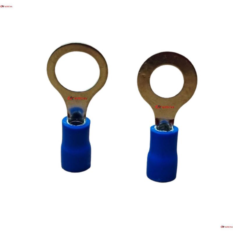 Kit Terminal Elétrico Olhal Pré-Isolado Azul 1,5 - 2,5 M6+M8 C/50 De ...