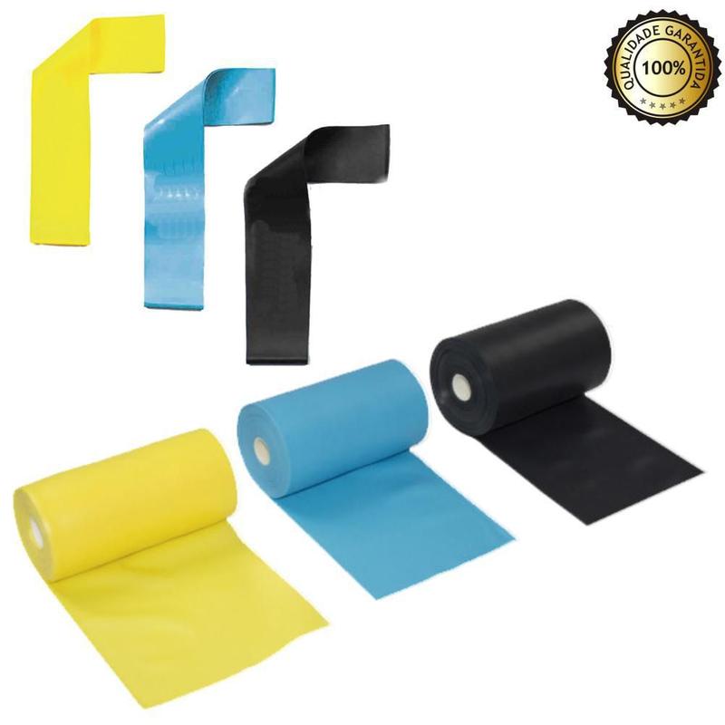 Kit Thera Band 3 Faixas Elásticas + 3 Mini Band De Exercício - Infinity ...