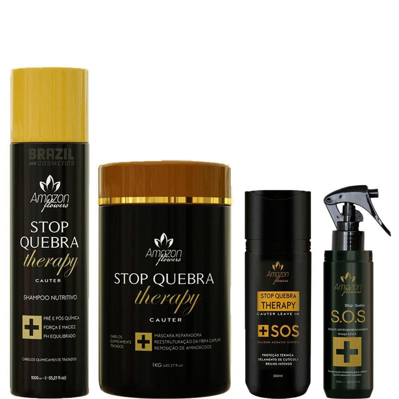 Kit Therapy Hair Tratamento Alto Impacto Reconstrução Sos - Amazon ...