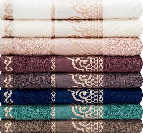 Kit toalha de banho e rosto barroca 2 peças -perola - Vivart - Banho ...