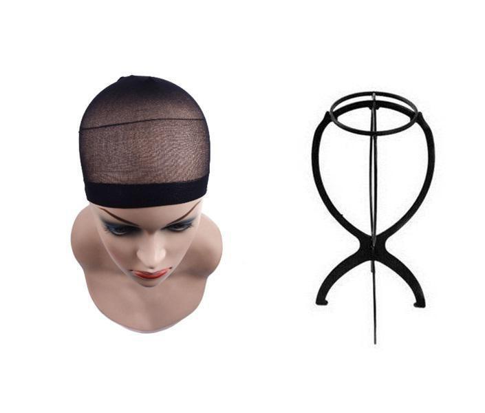 Kit Touca Wig Cap Preta + Suporte Para Peruca Front Lace - C e c shop ...