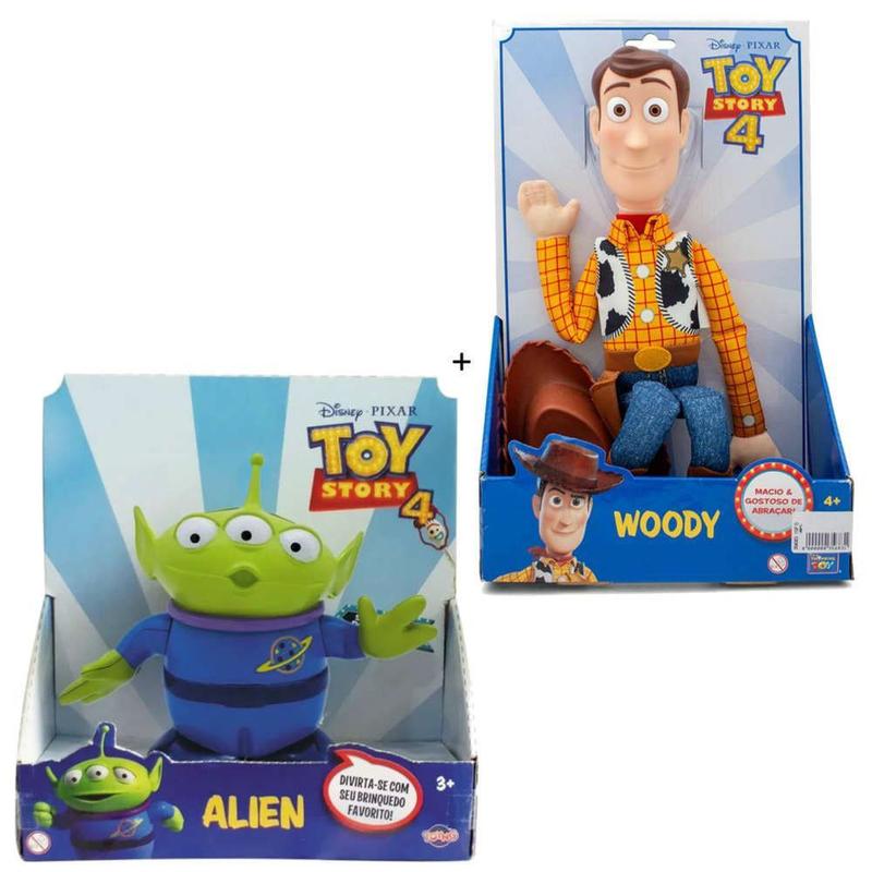 Kit Toy Story Com Boneco Woody + Boneco Alien - Toyng - Bonecos ...