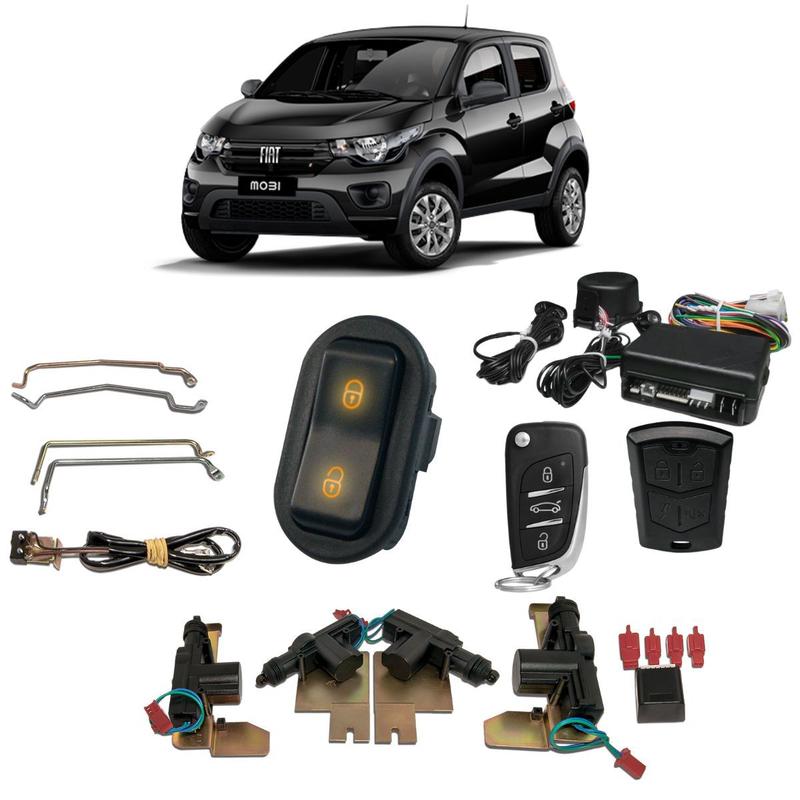 Kit Trava Elétrica E Alarme Canivete Mobi Easy 4 Portas - Dial - Alarme ...