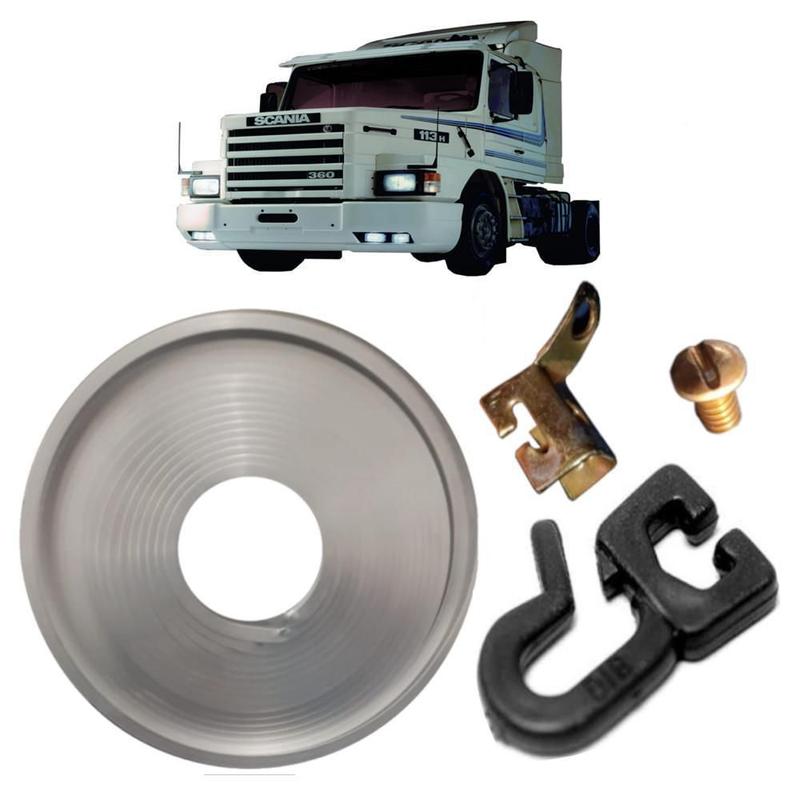 Kit Trilho Cromado 5M E Rodízio P Cortina Caminhão Sc 113 - Olímpia ...