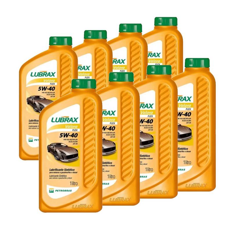 Kit Troca de Óleo Lubrificante Lubrax Valora Flex 5w40 Sintético Carro ...