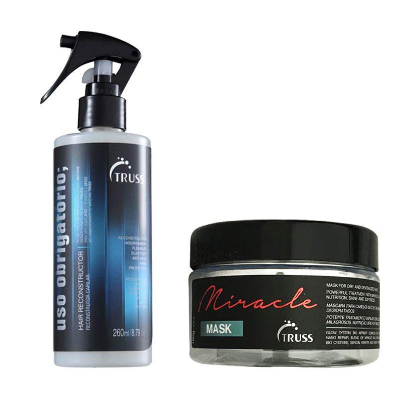 Kit Truss Miracle Mask 180g + Uso Obrigatório 260ml - Truss ...