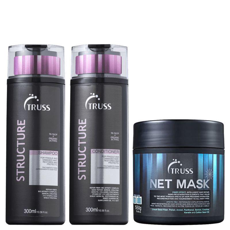 Kit Truss Net Mask 550g + Structure Shampoo+Cond 2x300ml - Truss ...