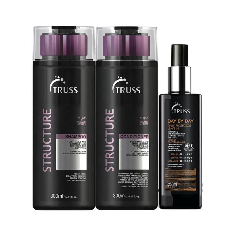 Kit truss structure + leave-in home care 3 produtos - Kit de Tratamento ...