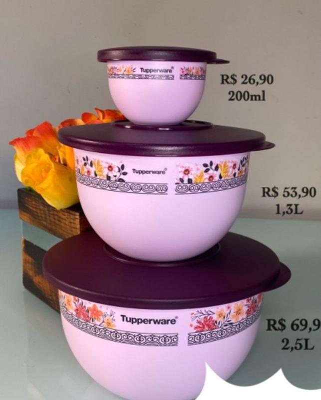 Kit Tupperware Murano 3 peças - Pote - Magazine Luiza