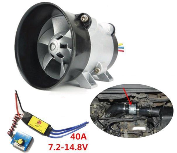 Kit Turbo Turbina Eletrica Super Charger Universal Injecao - ESC ...