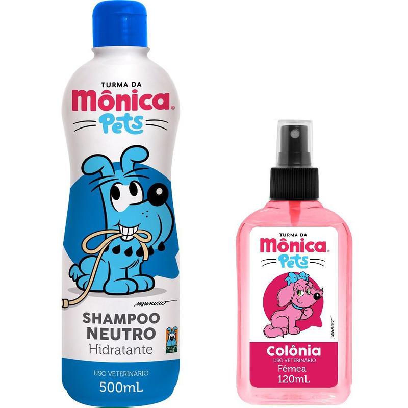 Kit Turma da Mônica Pets - Shampoo Neutro + Colônia Fêmea para Cães e ...