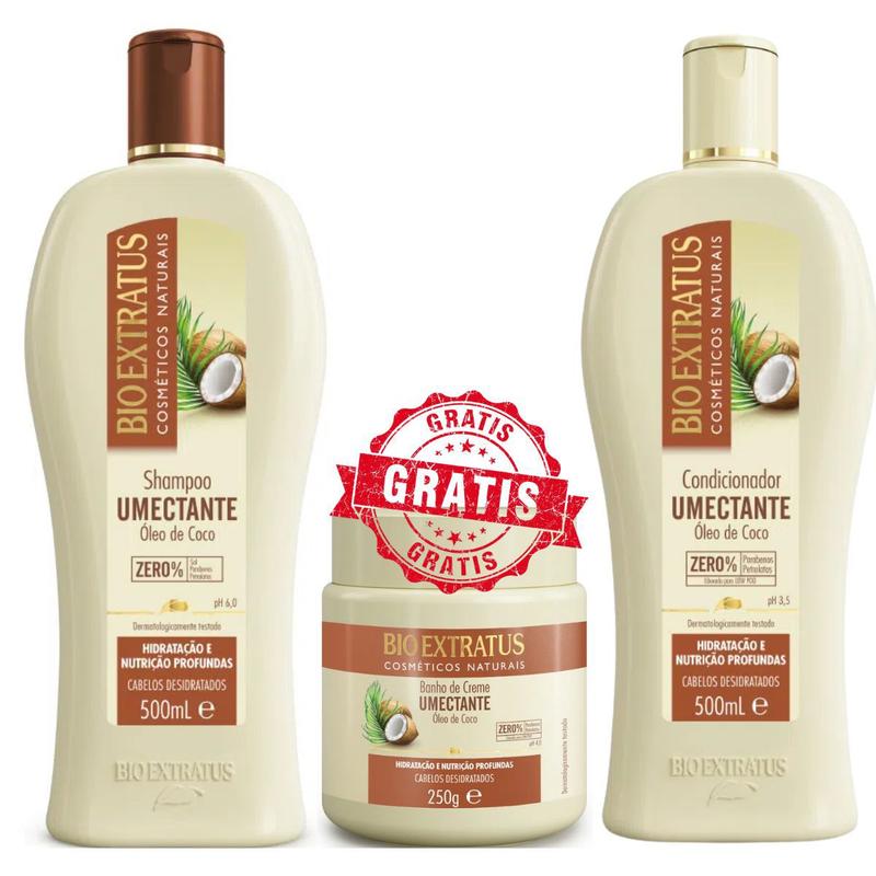 Kit Umectante Bio Extratus Shampoo e Cond 500ml + Presente 250g - Kit ...