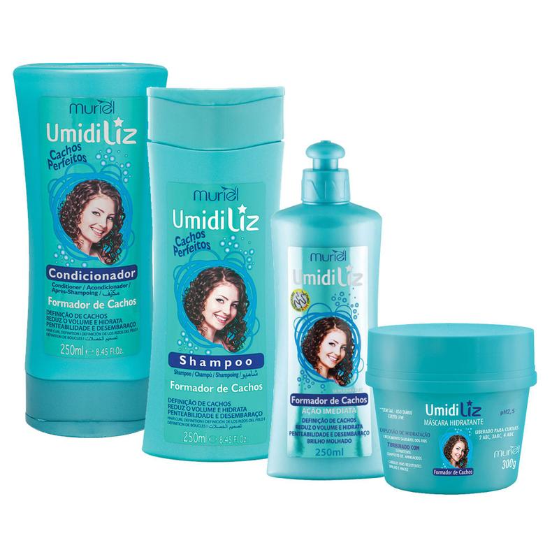 Kit Umidiliz Formador de Cachos Completo Proteção dos Cachos - Muriel ...