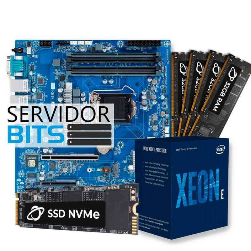 Kit Upgrade Servidor - Intel Xeon E-2324G + Gigabyte MX33-BS0 + Memória ...
