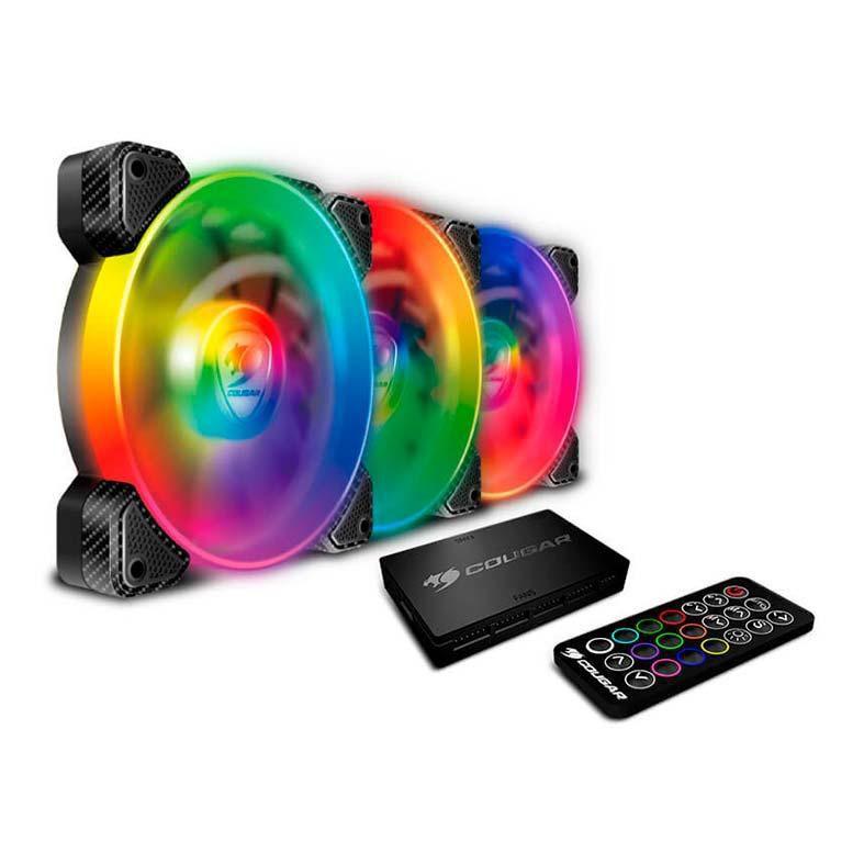 Kit Ventoinhas Cougar Vortex RGB SPB 120, CF-V12SET-SPBRGB - Peças para ...