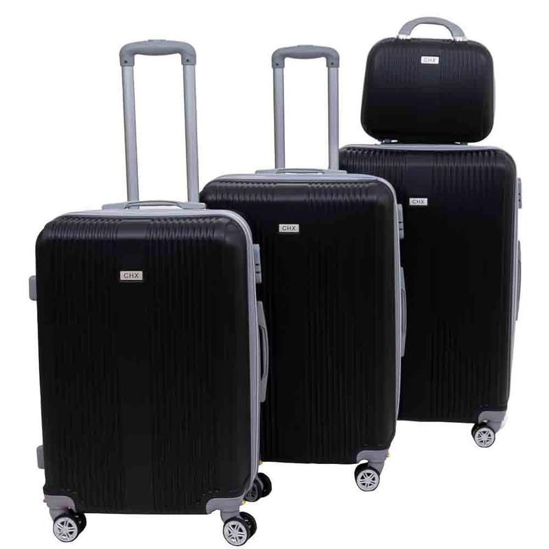 KIT Viagem 03 MALAS e Frasqueira M 360 Expansiva Bordo ABS - CHX - Mala ...