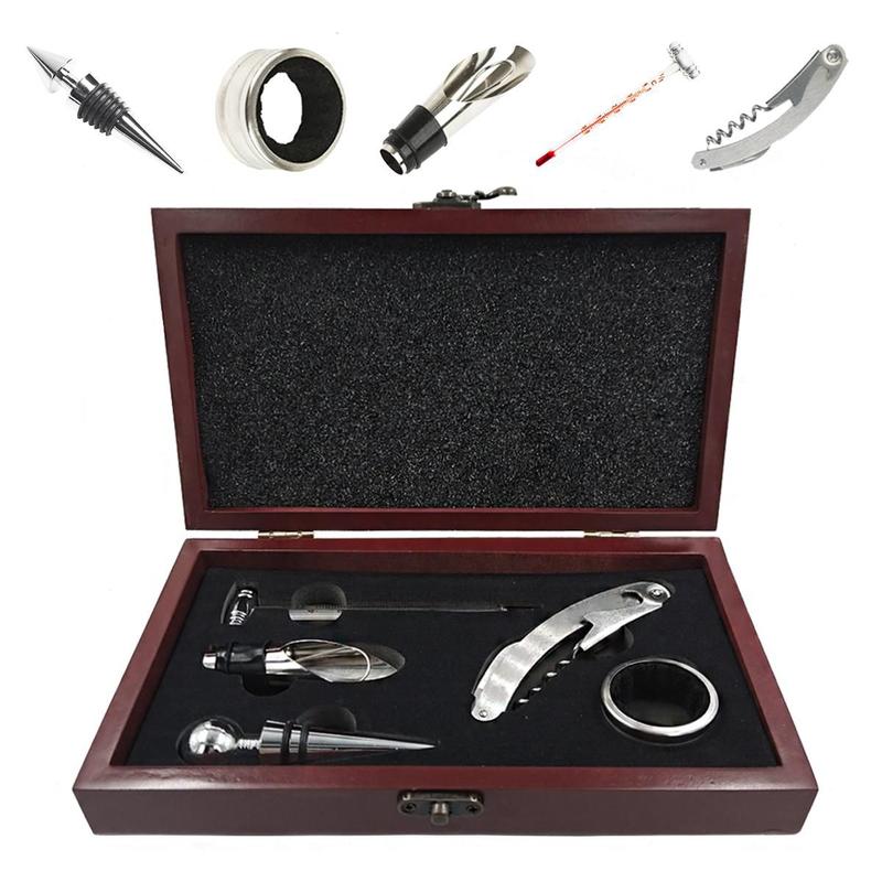 Kit Vinho 6 Peças Premium Presente Luxo Maleta - Tudo Para Cozinha ...