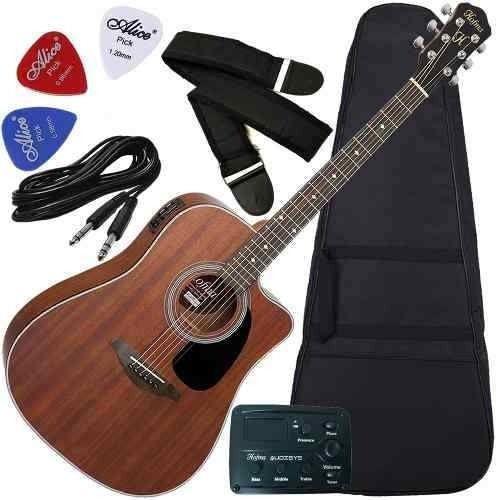 Kit Violão Hofma Hmf 250 Folk Eletroacústico Aço Stnt Capa - Violão ...
