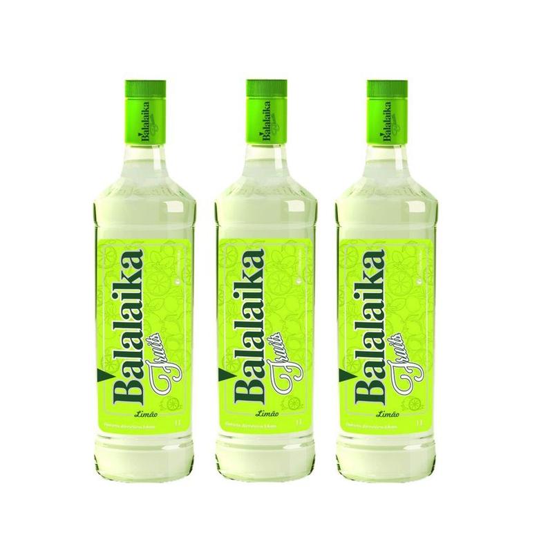 Kit Vodka Balalaika Fruits Limão 1L 3uni - Vodka - Magazine Luiza