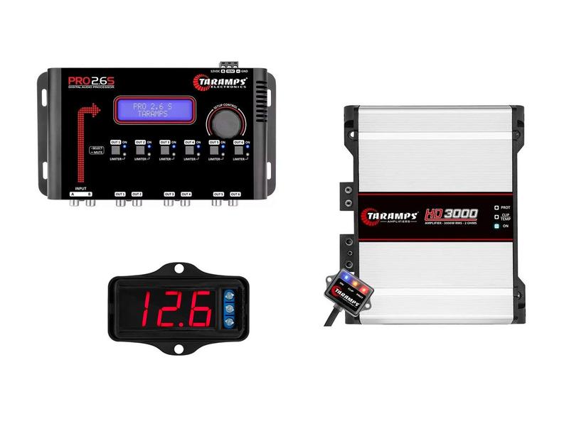 Kit Voltímetro Digital TARAMPS Amplificador Digital TARAMPS HD P. De ...