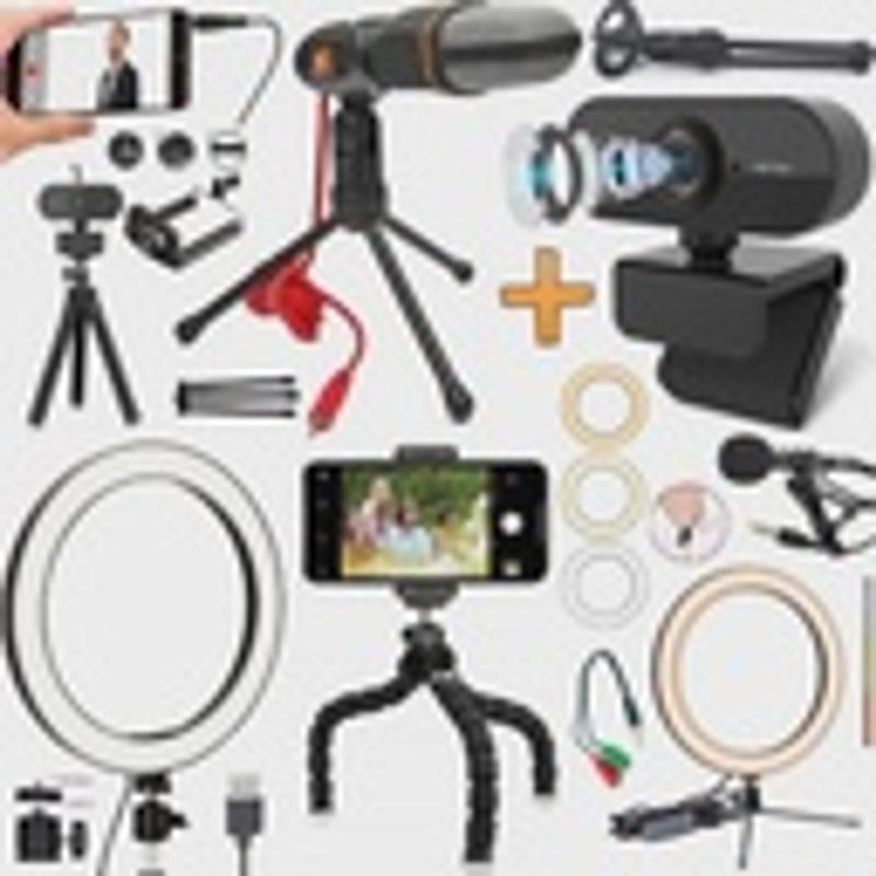 Kit Webcam Full Hd 1080p Usb Streeam Live Alta Resolução Gravação Vídeo ...