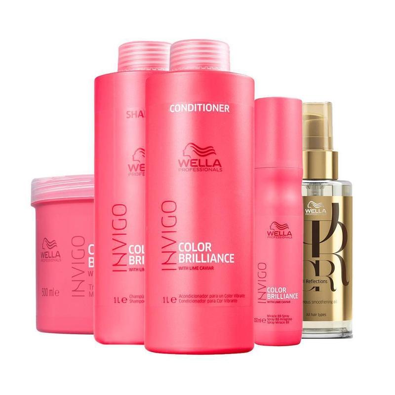 Kit Wella Invigo Color Brilliance Profissional-5 Produtos - Wella ...