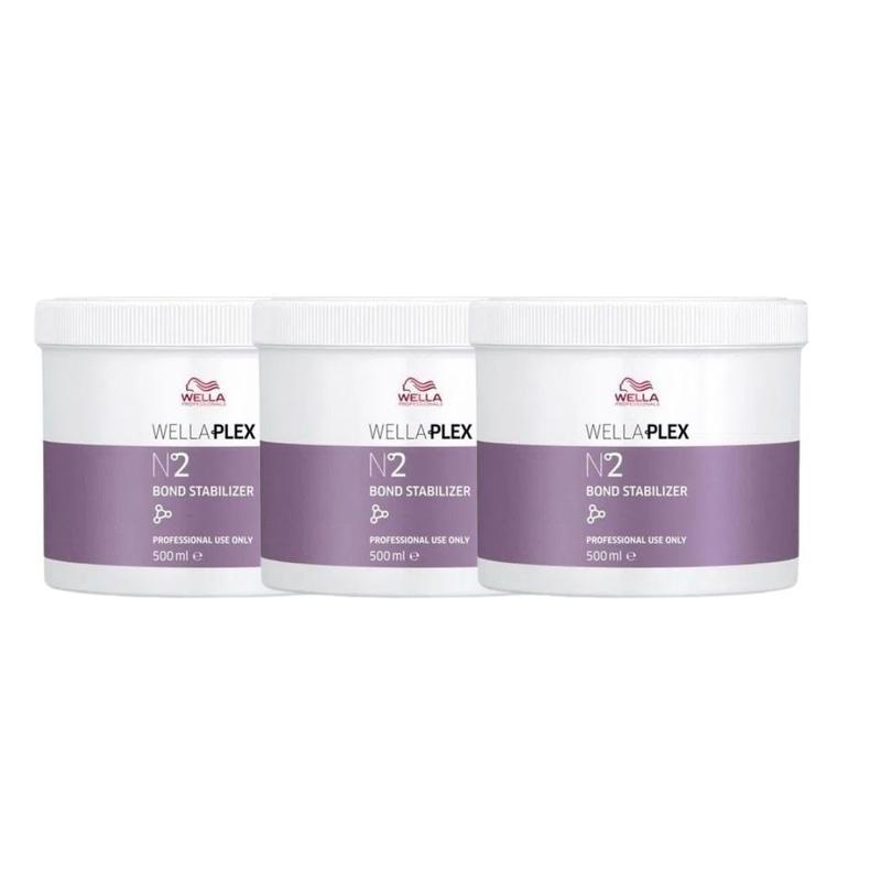 Kit Wella Plex Bond stabilizer - 500ml - Passo N 2 (3 unid) - Kit de ...