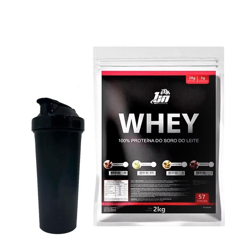 Kit Whey Protein Concentrado Isolado Hidrolisado 2kg + Coqueteleira ...