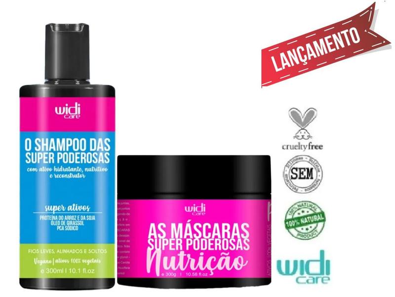 Kit Widi Care Super Poderosas Shampoo E Máscara Nutrição - Máscara ...
