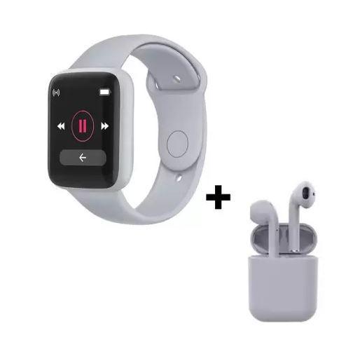 KIT Y68 Cinza + Fone Bluetooth Macaron Smartwatch Esportivo - FitPro ...