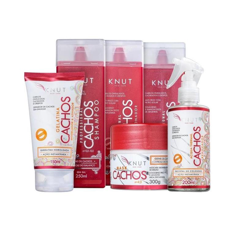 Knut Cachos Kit Completo 6 Produtos - Kit de Tratamento para Cabelos ...