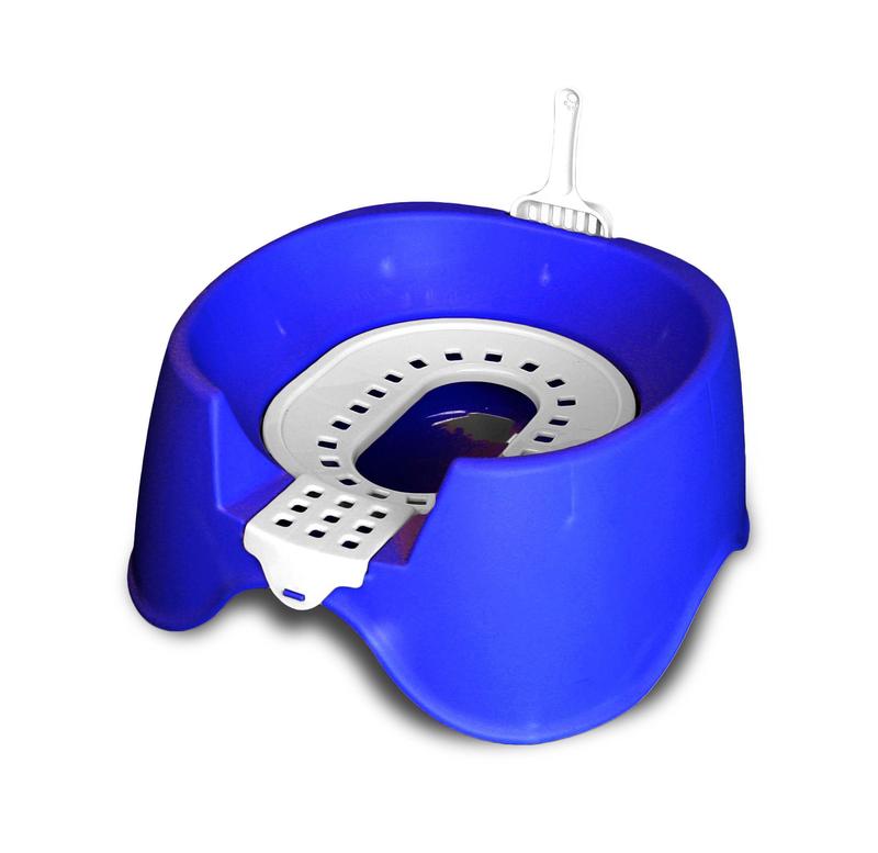 Kokocat Banheiro Sanitário Gato Pá E Depósito Mecpet Azul - Outros Pet ...