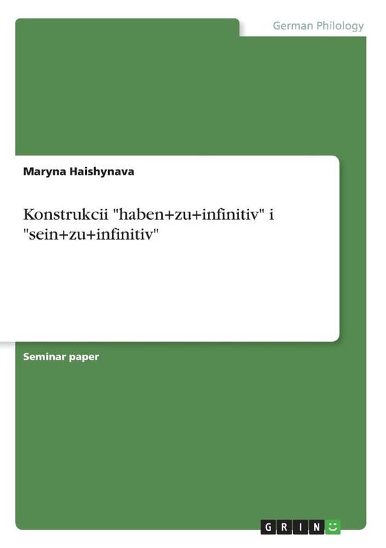 Konstrukcii haben+zu+infinitiv i sein+zu+infinitiv - - Outros Livros ...