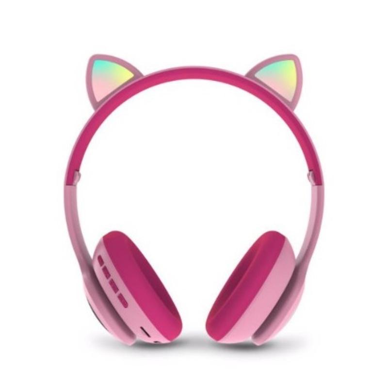 Kpop Fone Com Orelha De Gato Headphone Com Luzes Pc Celular - Headset ...