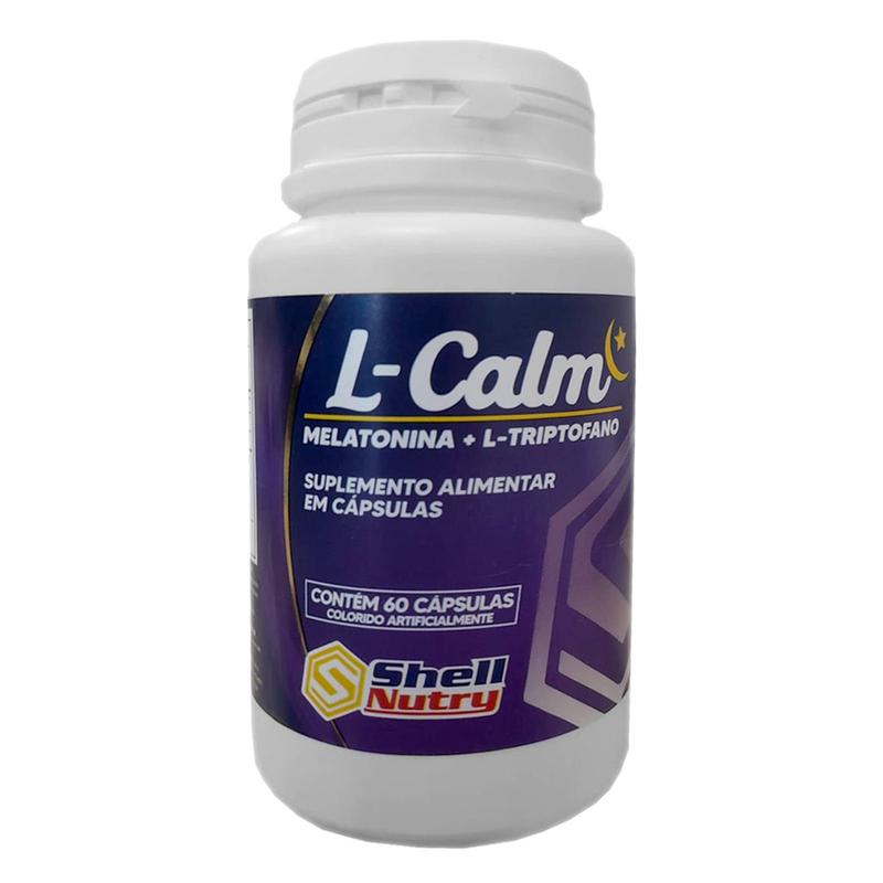 L Calm Shell Nutry c/ 60 Cápsulas Lcalm - Triptofano - Magazine Luiza