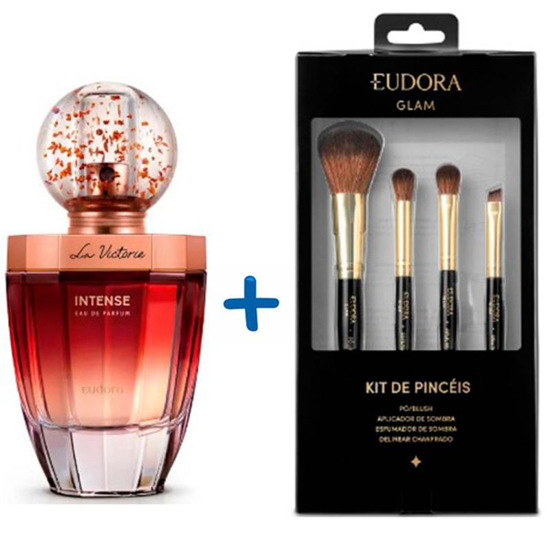 La Victorie Intense Eau de Parfum 75ml + Kit Presente Pincéis Glam ...
