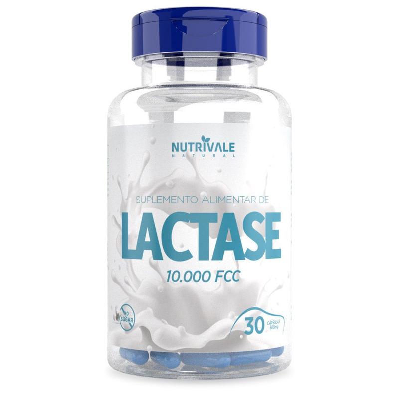 Lactase 10000 Fcc 30 Cápsulas Nutrivale - Lactase - Magazine Luiza