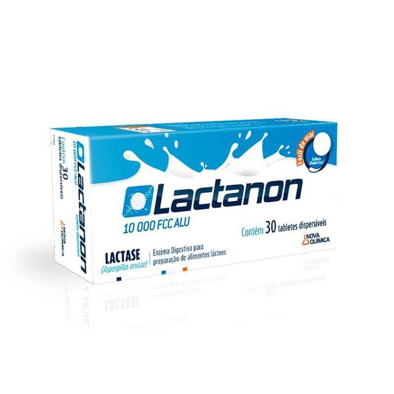 Lactase - lactanon 10.000 fcc 30 tabletes dispersíveis - Nova Quimica ...