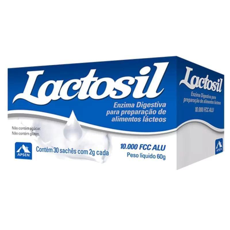 Lactosil 10.000 fcc com 30 sachês de 2g cada - APSEN - Lactase ...